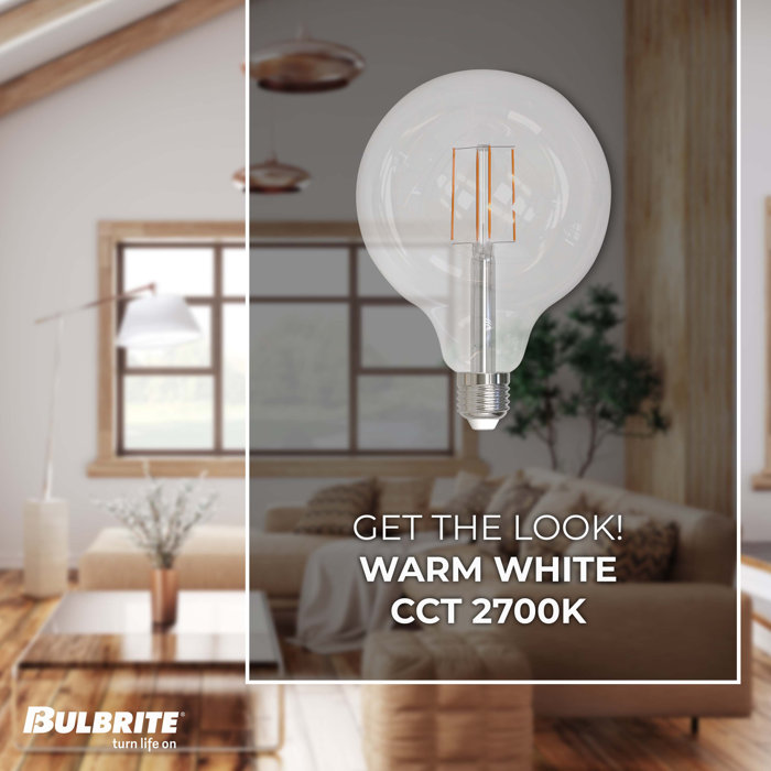 Bulbrite Industries 60 Watt Equivalent G40 E26/Medium (Standard ...